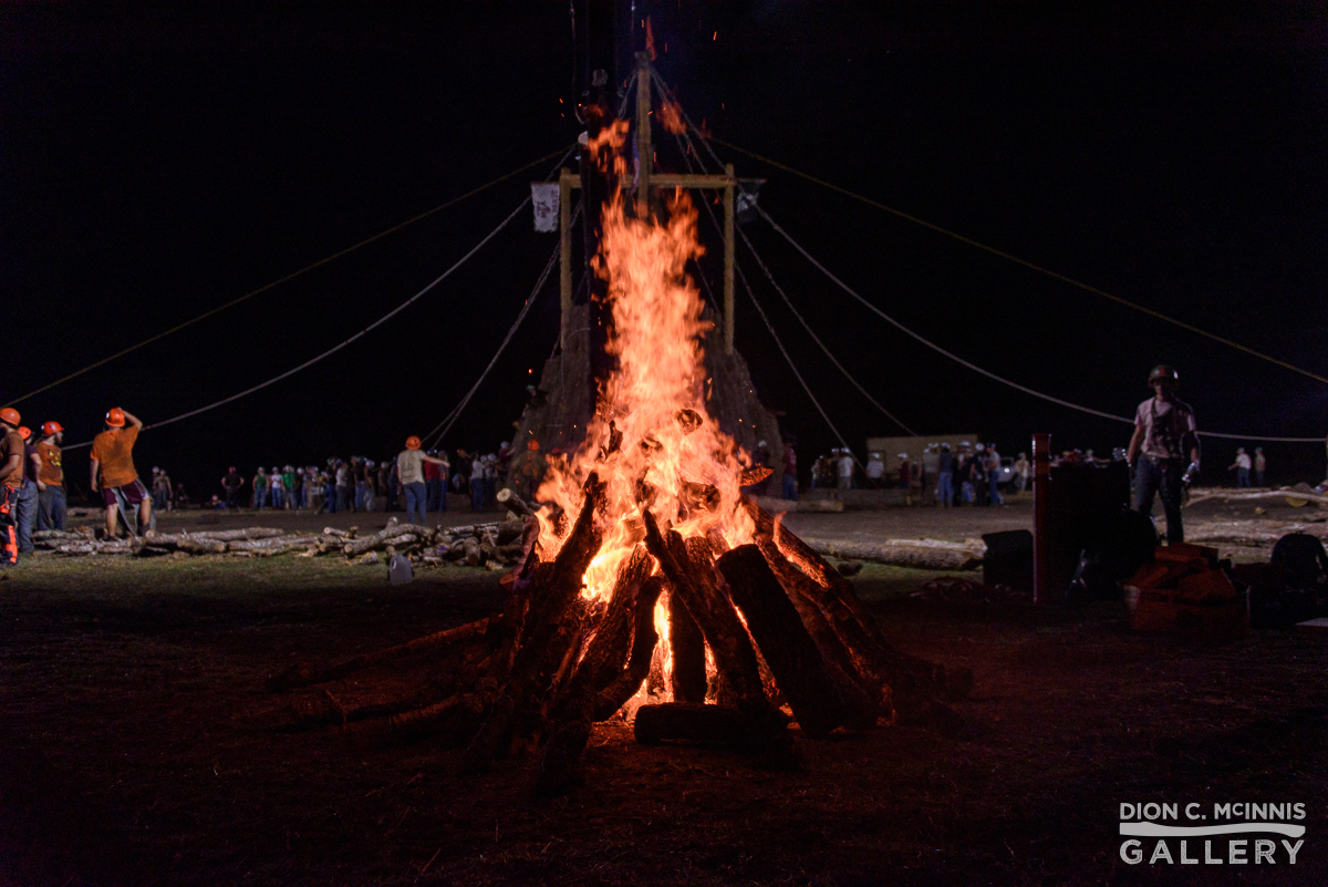 Bonfire 2025, Dress Log Stack + Dion C. McInnis Gallery